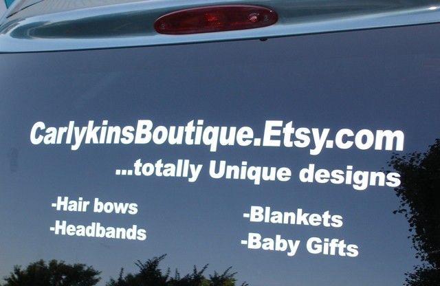 Advertise Your Business on your Car or Truck with a Window Decal